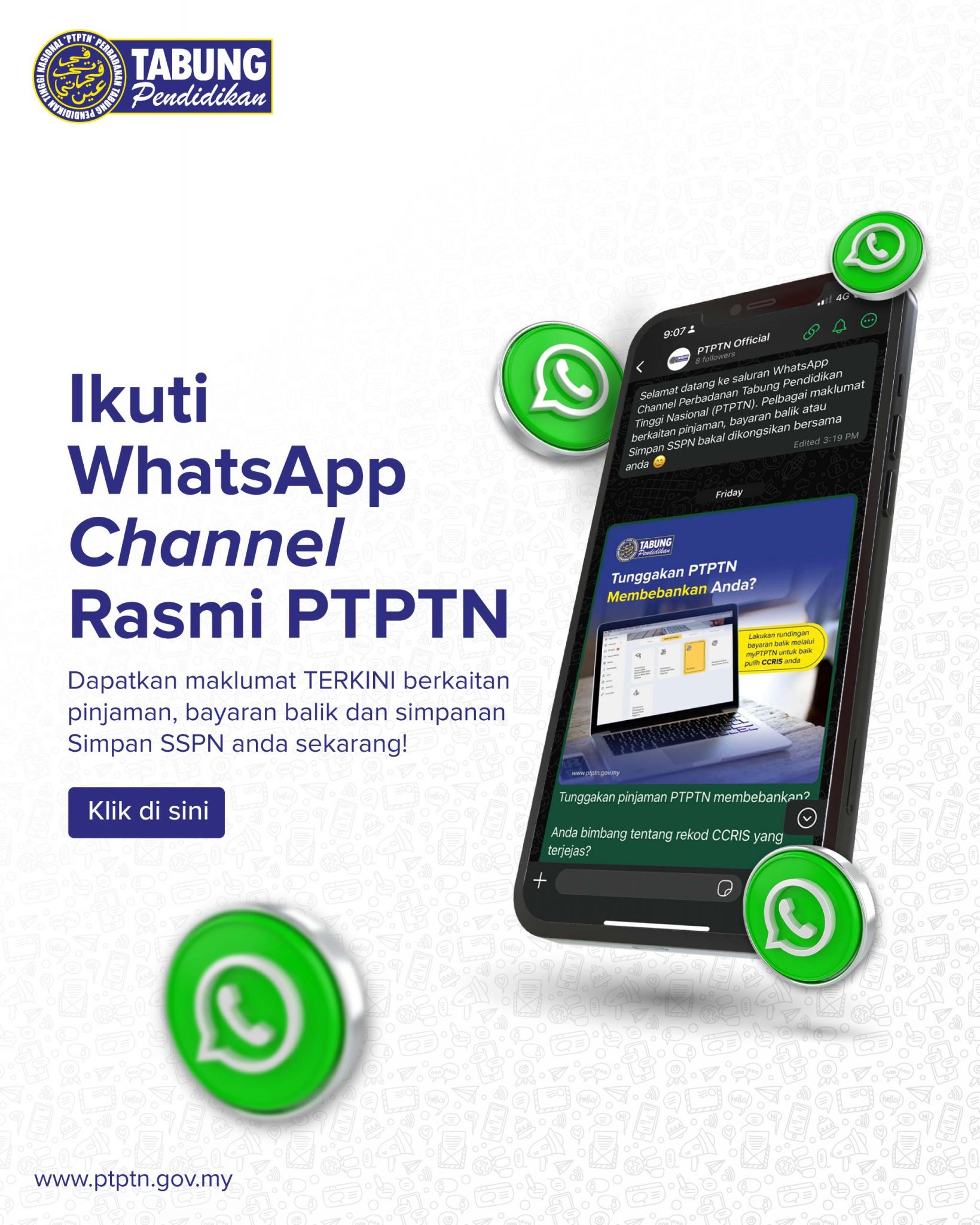 Portal Rasmi PTPTN - Bagaimana Bayaran Balik Pinjaman PTPTN atau Tunggakan Pinjaman PTPTN ...