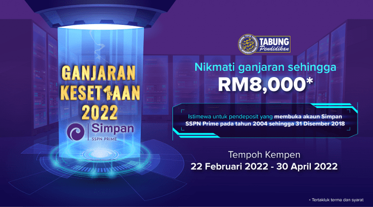 Portal Rasmi PTPTN - Ganjaran Kesetiaan Simpan SSPN Prime 2022