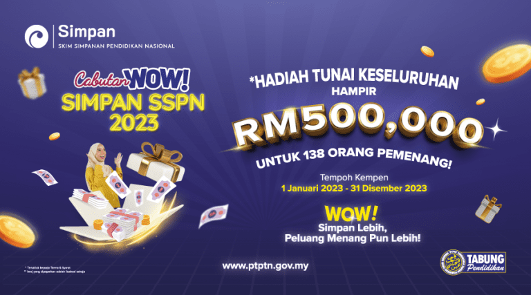 Portal Rasmi PTPTN - Cabutan WOW! Simpan SSPN 2023 Tawar Hadiah Lumayan