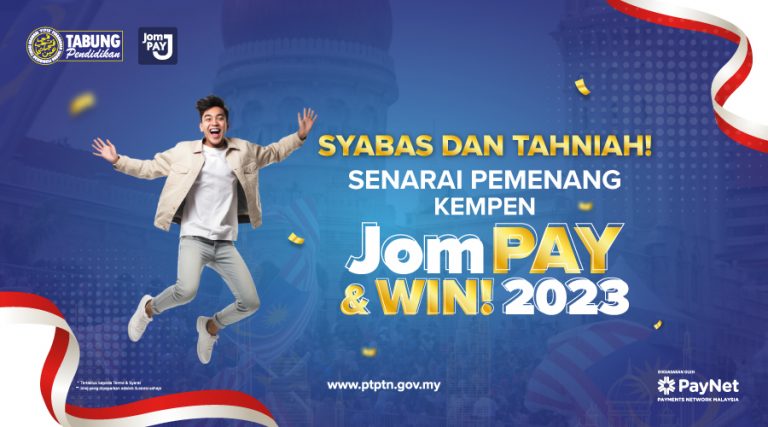 Portal Rasmi PTPTN - Senarai Pemenang Kempen JomPAY & Win! 2023