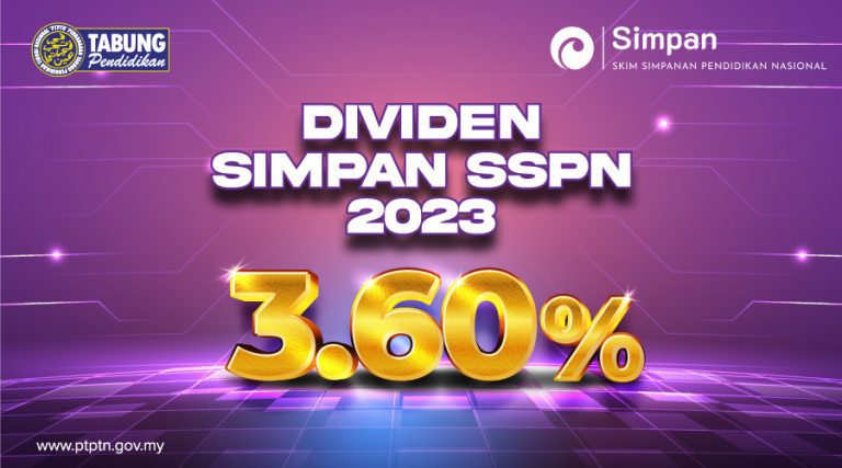 Portal Rasmi PTPTN - PTPTN Umum Dividen Simpan SSPN 3.60 Peratus