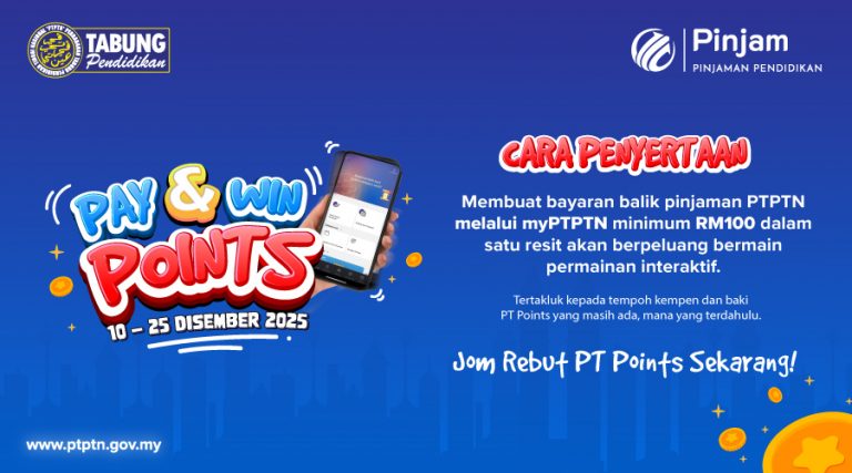 Portal Rasmi PTPTN - Kempen Pay & Win Points